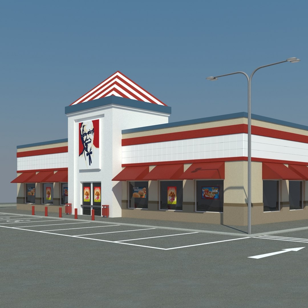 Kfc Parking 3d Model