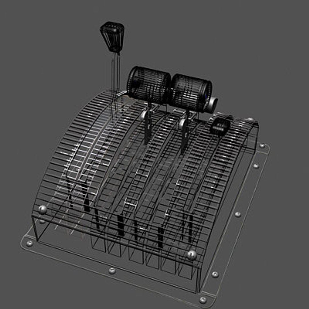 3d Aircraft Throttle Airplane Model