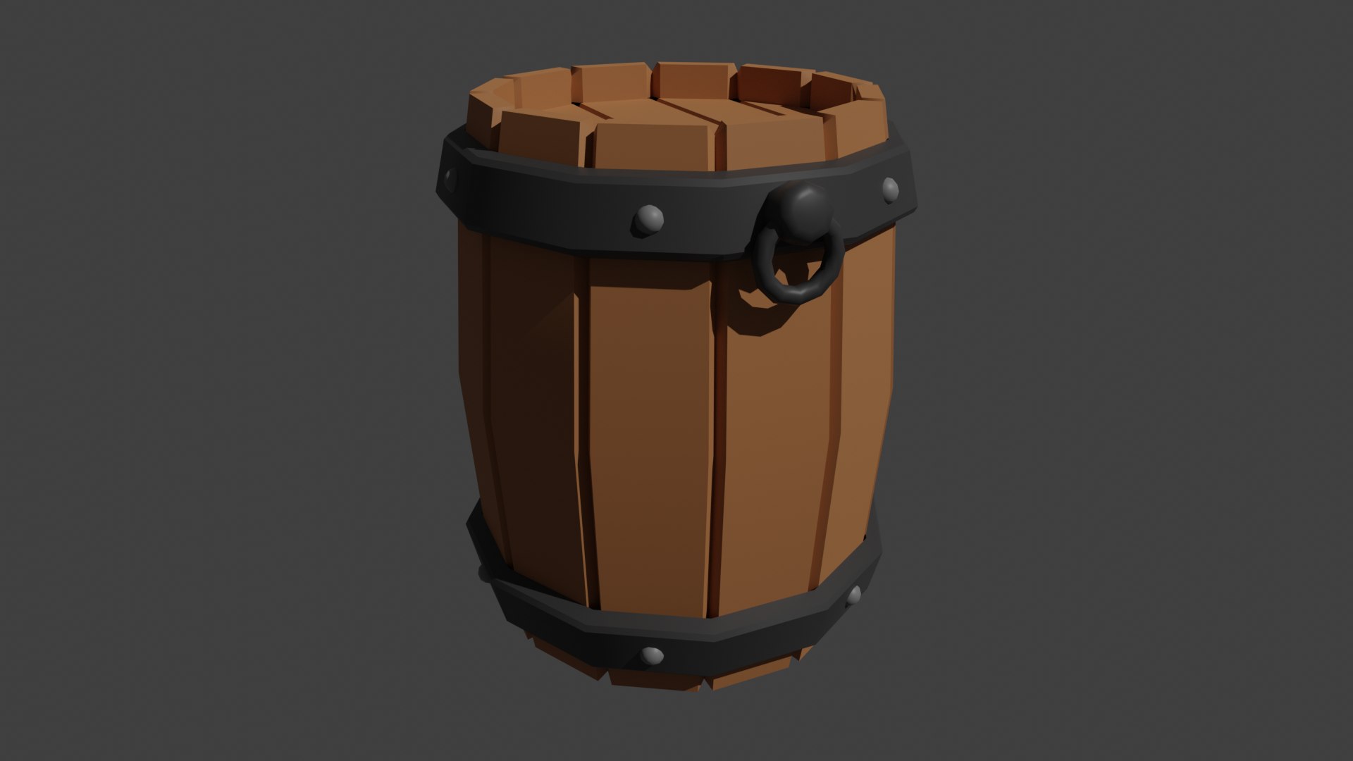 3D Model Low-poly Barrel Game Ready - TurboSquid 1824026