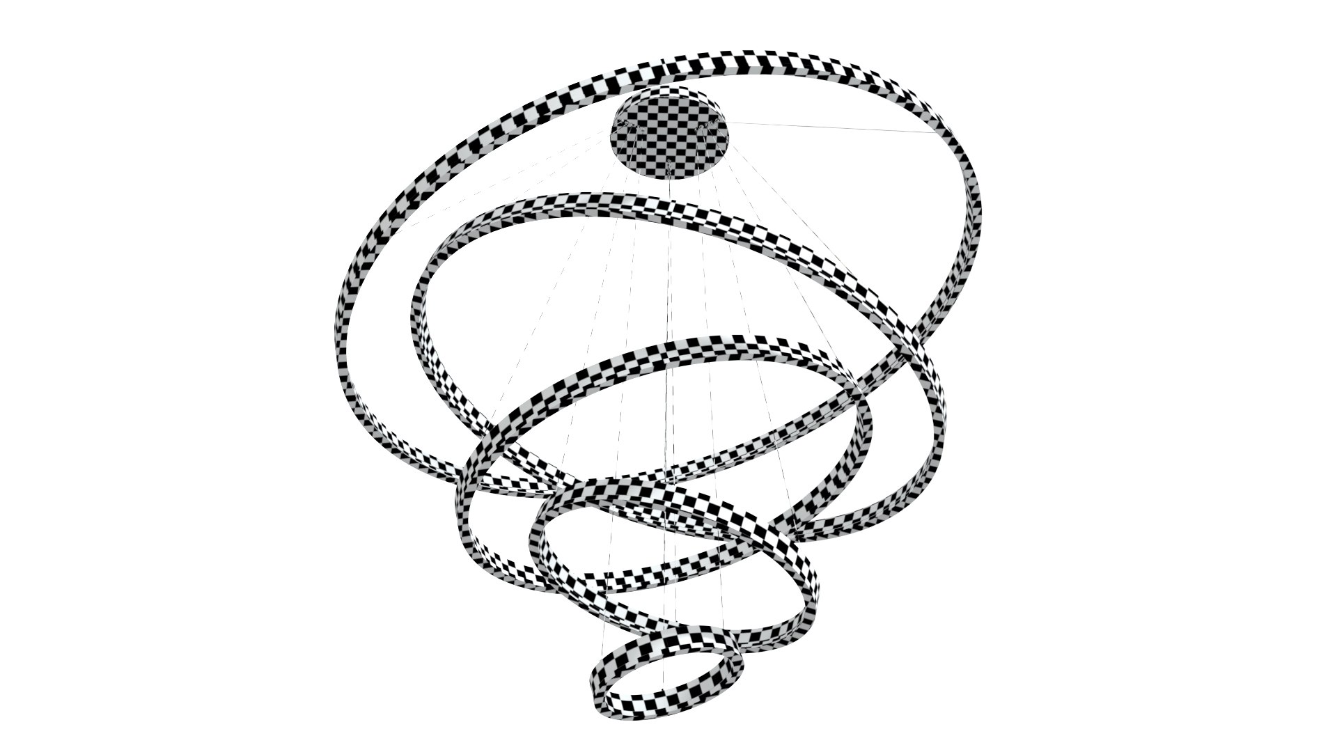 Modern LED Ring Ceiling Light 3D - TurboSquid 2086325