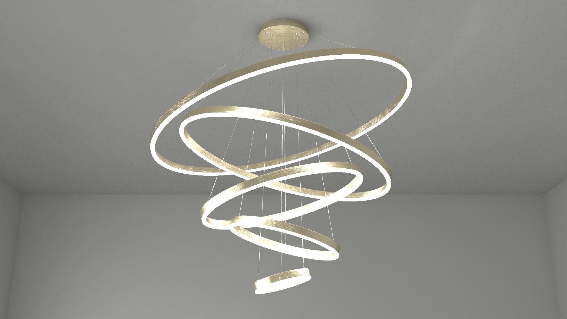 Modern LED Ring Ceiling Light 3D - TurboSquid 2086325