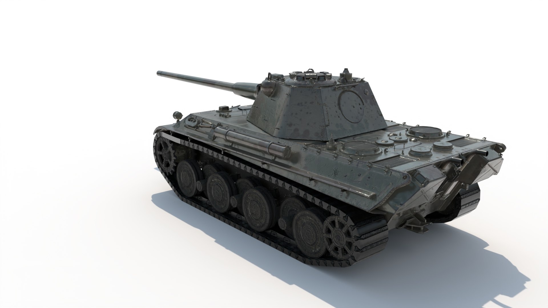 3D Realistic WW2 Panther WWII Tank 3D - TurboSquid 1826385