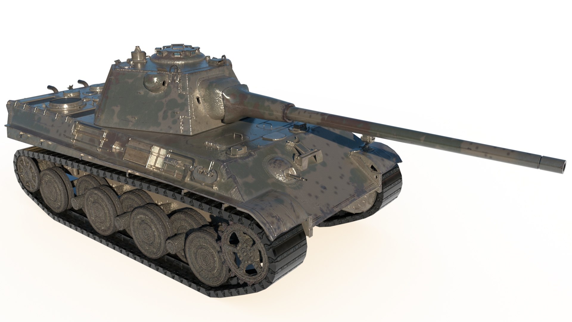 3D Realistic WW2 Panther WWII Tank 3D - TurboSquid 1826385