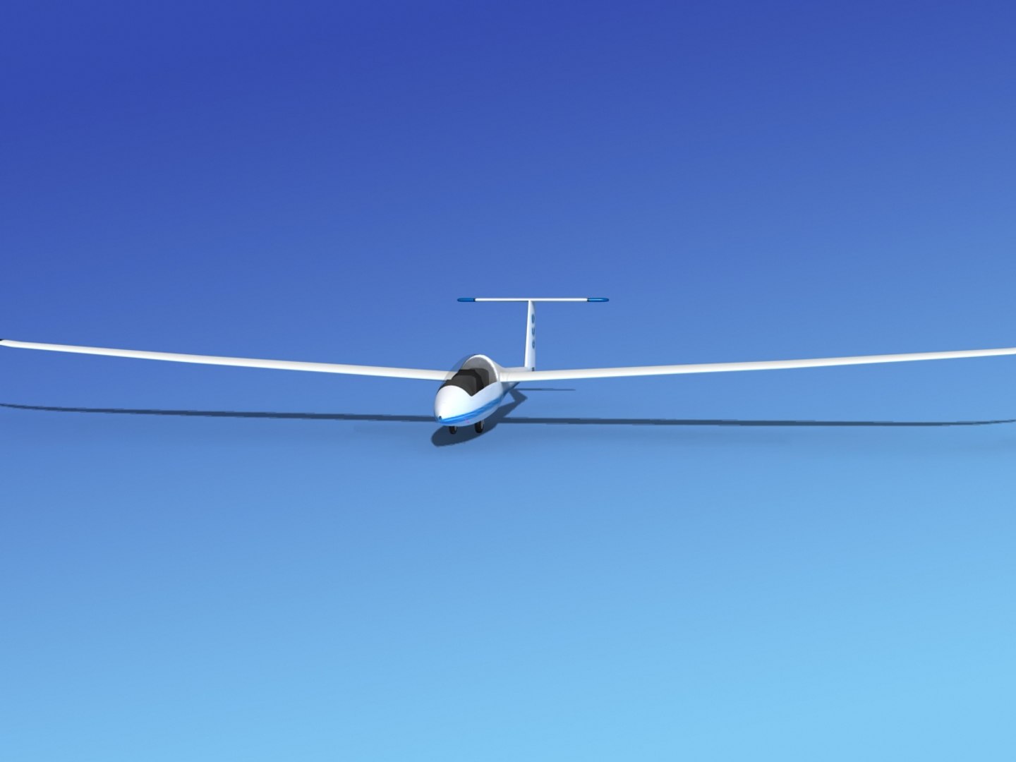 3d Model Discus Duo Sailplane Plane