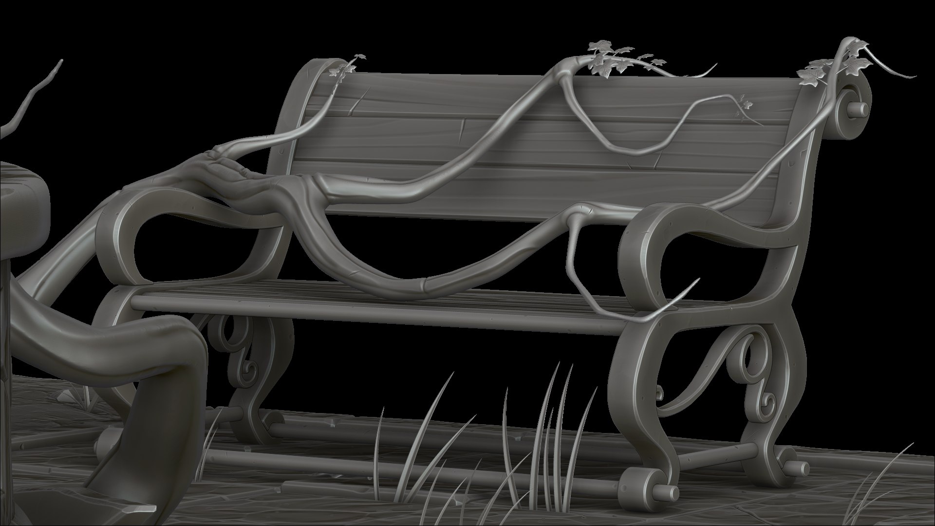 Stylized park 3D model - TurboSquid 2101592