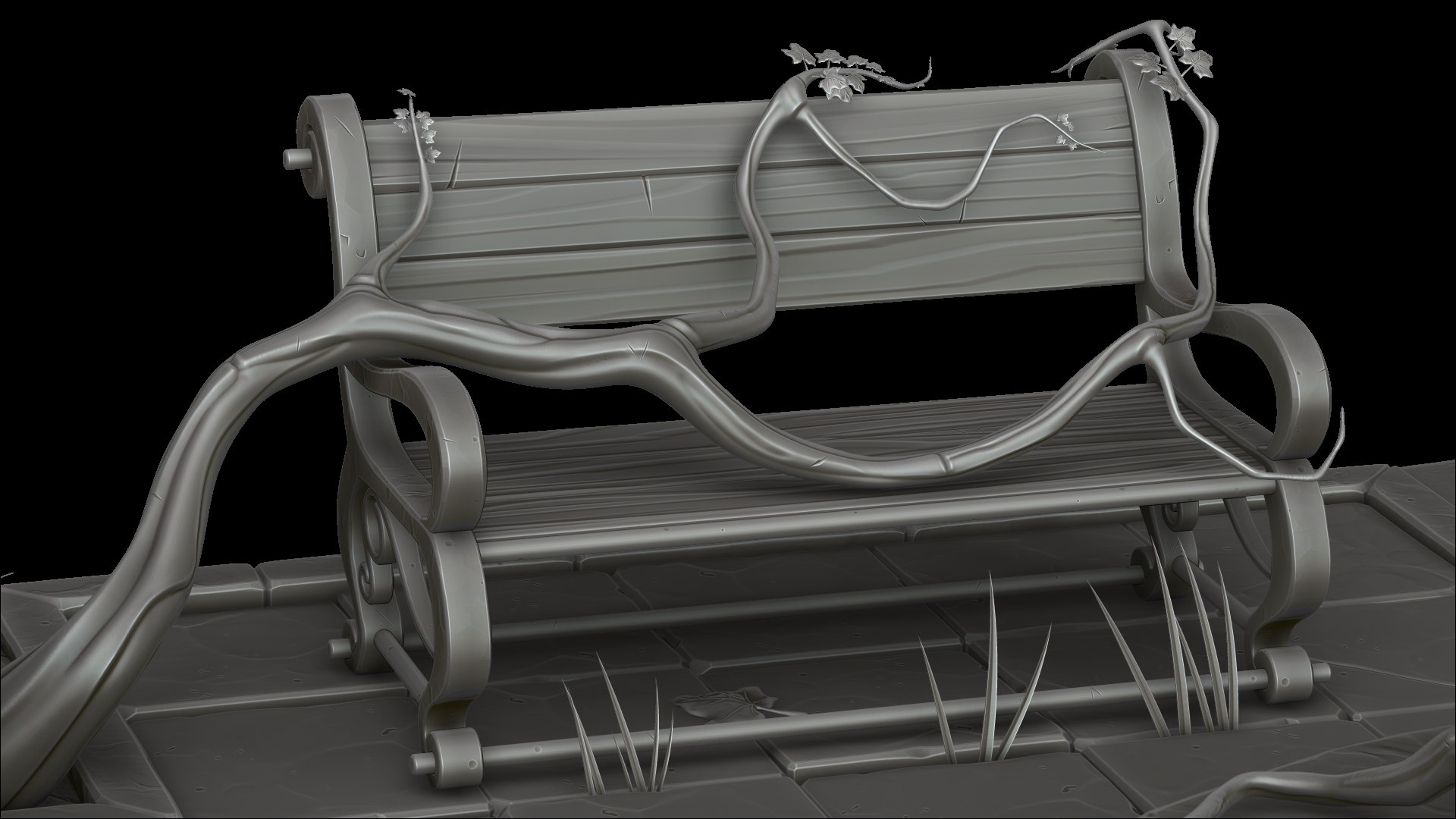 Stylized park 3D model - TurboSquid 2101592