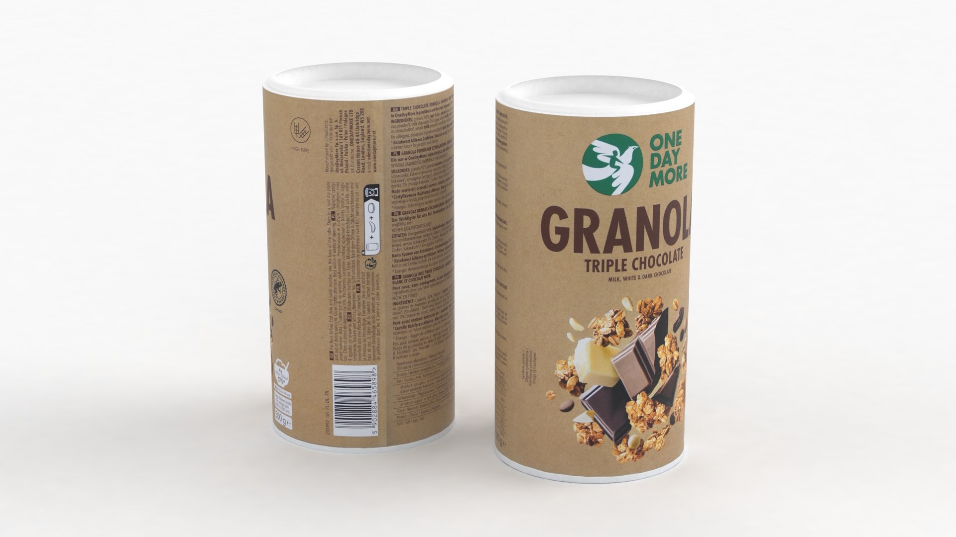 One Day More Granola Triple Chocolate 500g 2025 3D Model - TurboSquid 2380584