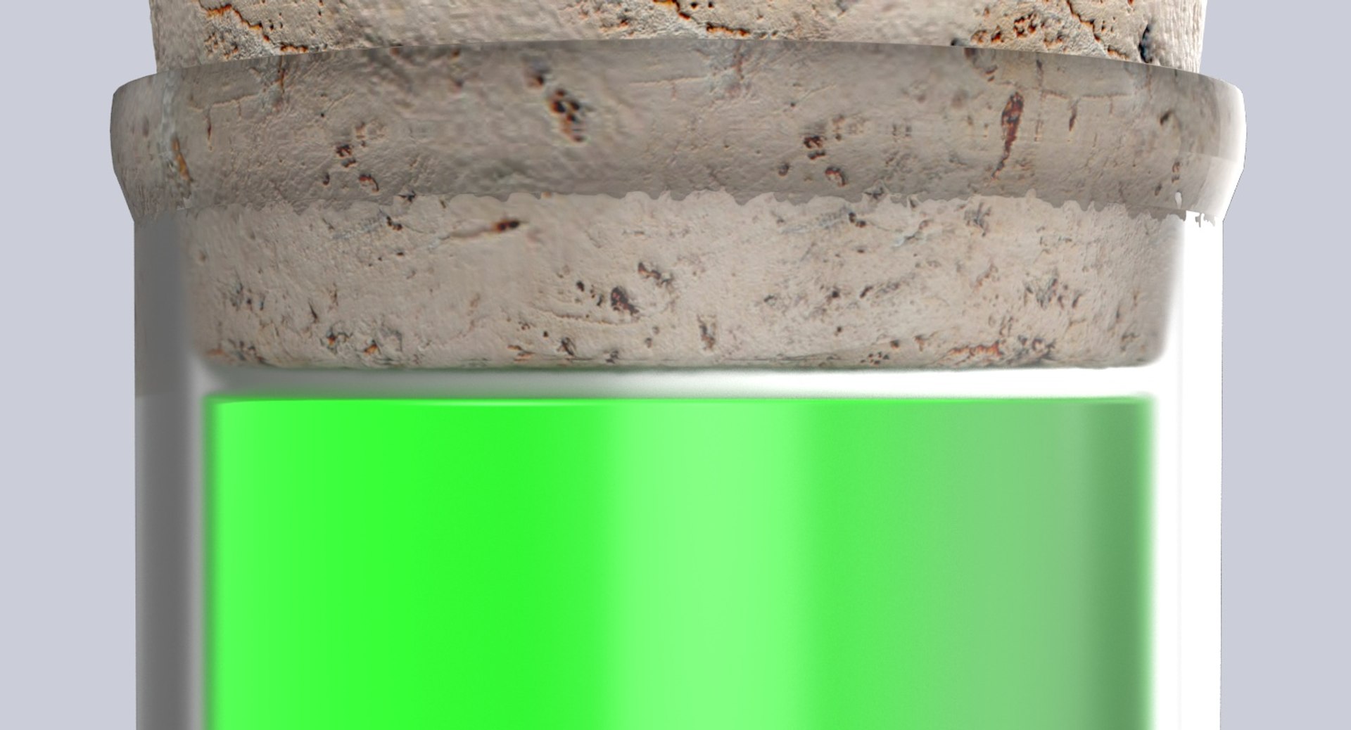 3d large test tube green