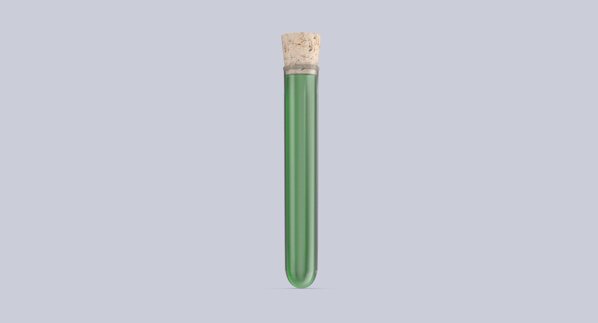 3d large test tube green