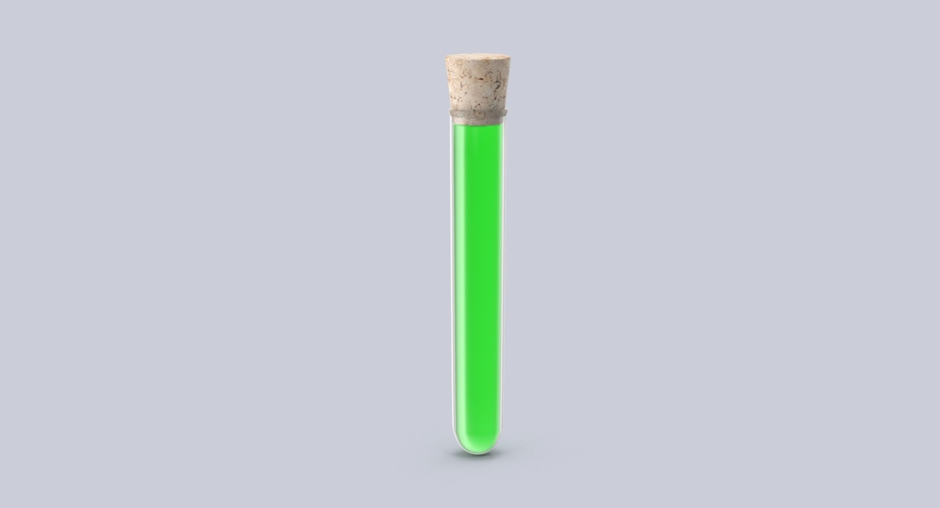 3d large test tube green