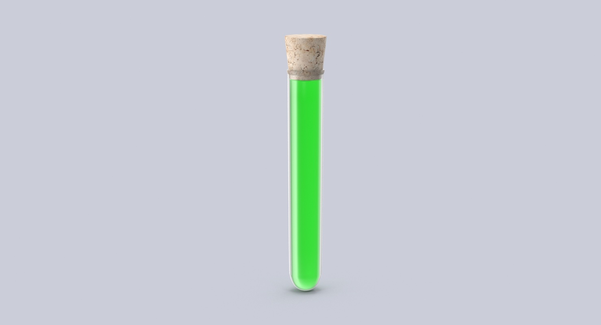 3d large test tube green