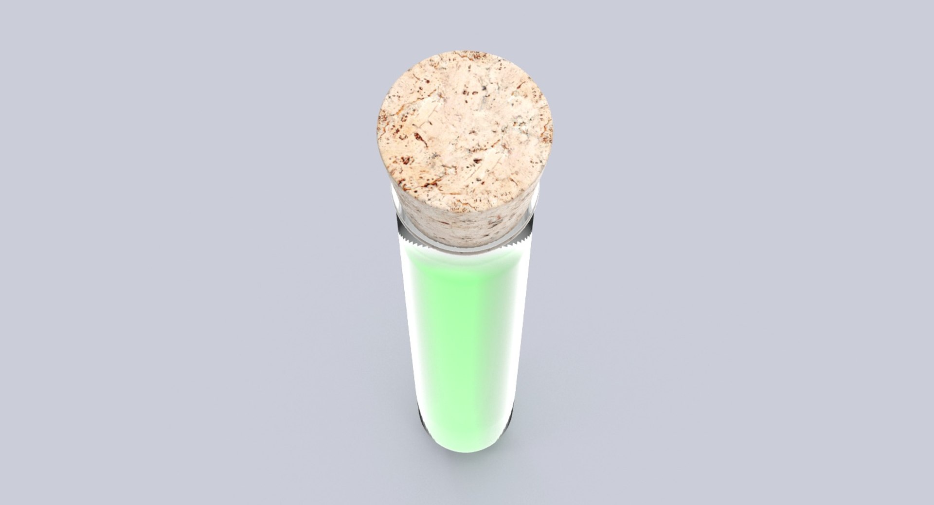3d large test tube green