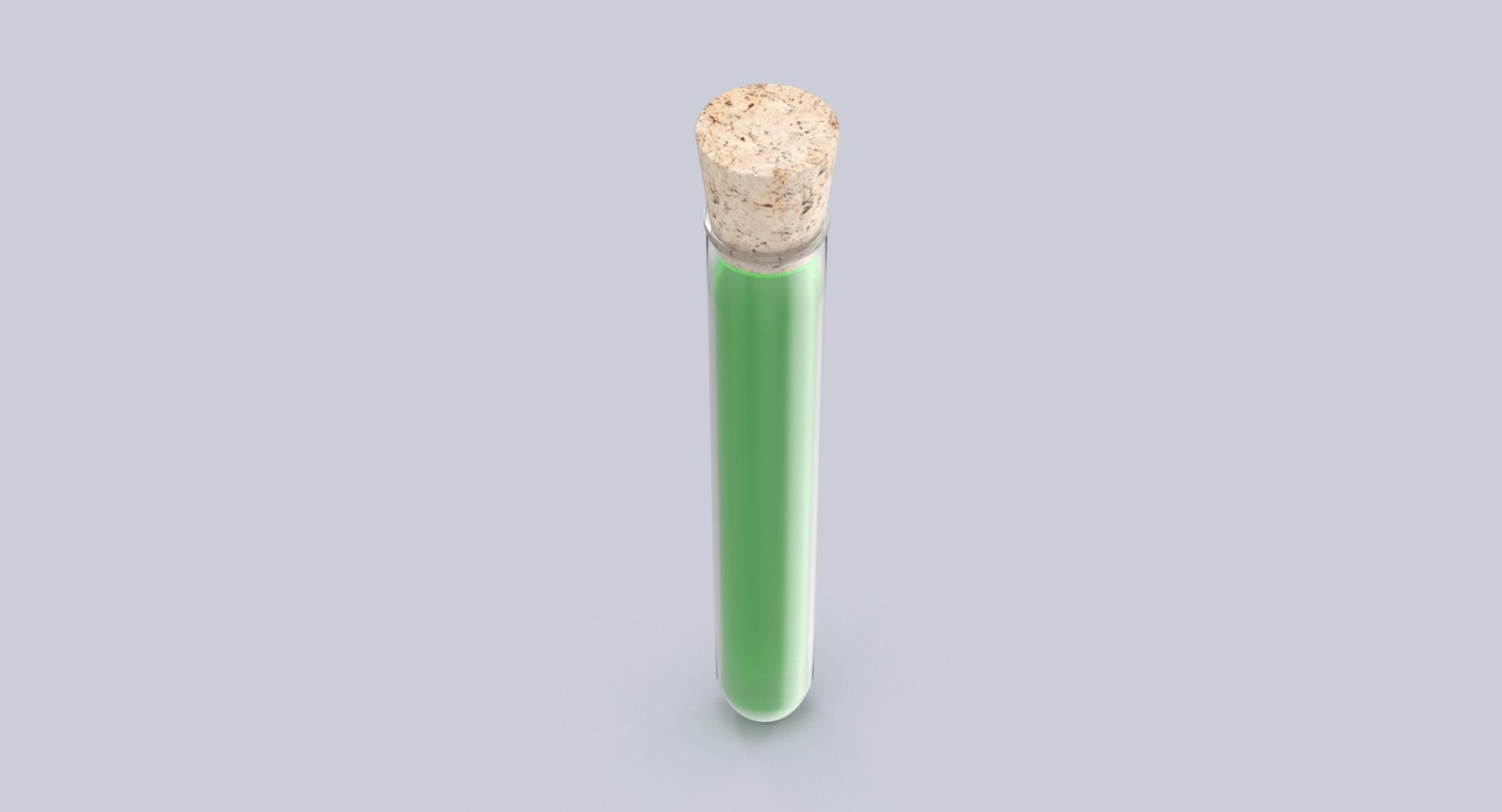 3d large test tube green