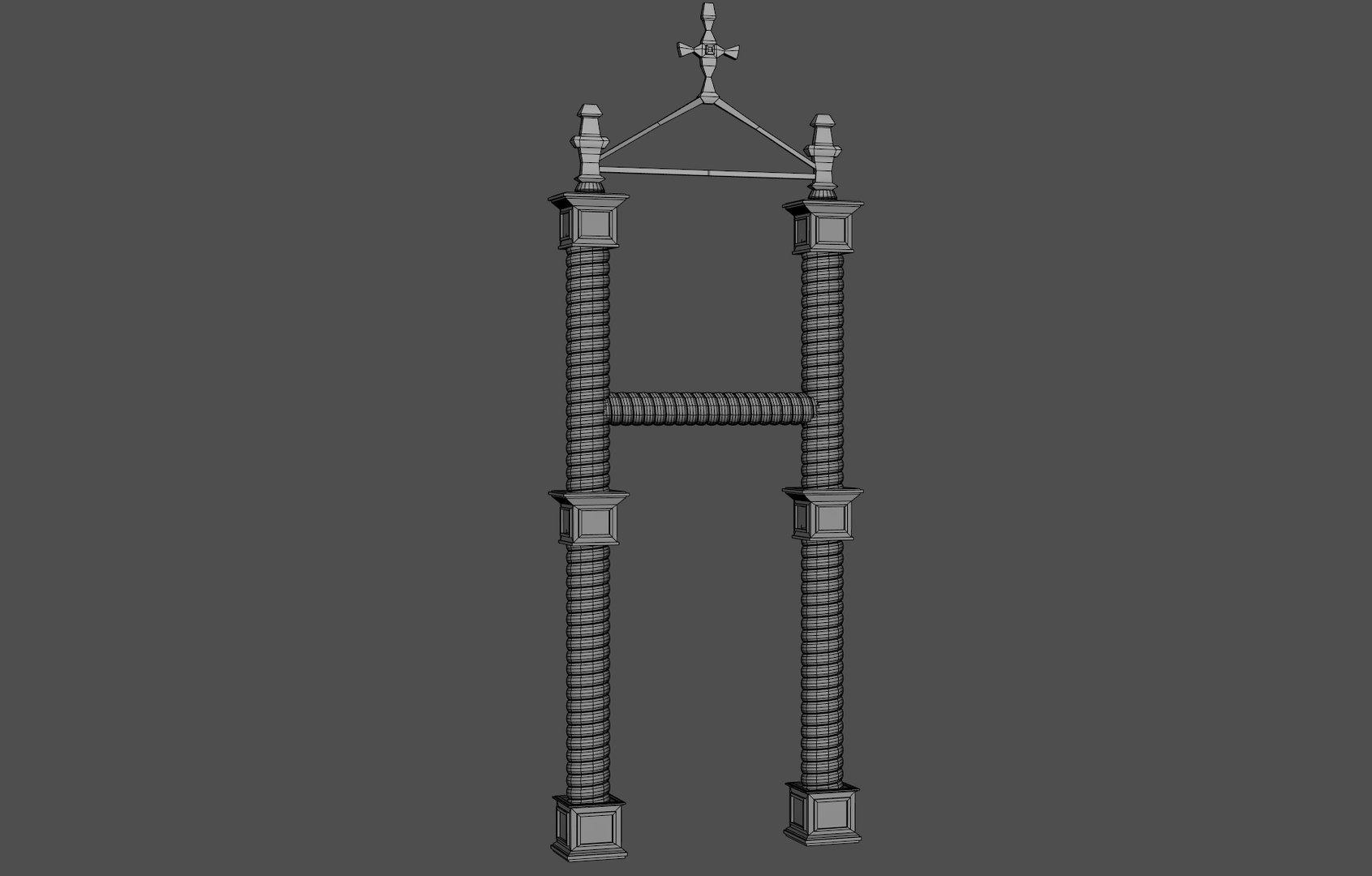 Free Ancient GAte Pillars Model - TurboSquid 2063423