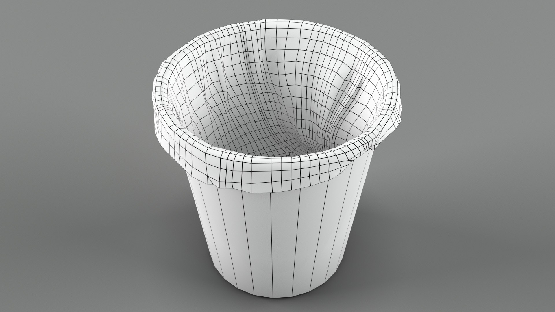 Trash Bin Crumpled Paper 3D Model - TurboSquid 1713419