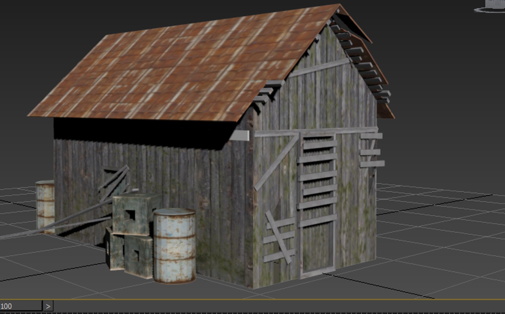 3d Model Old Barn