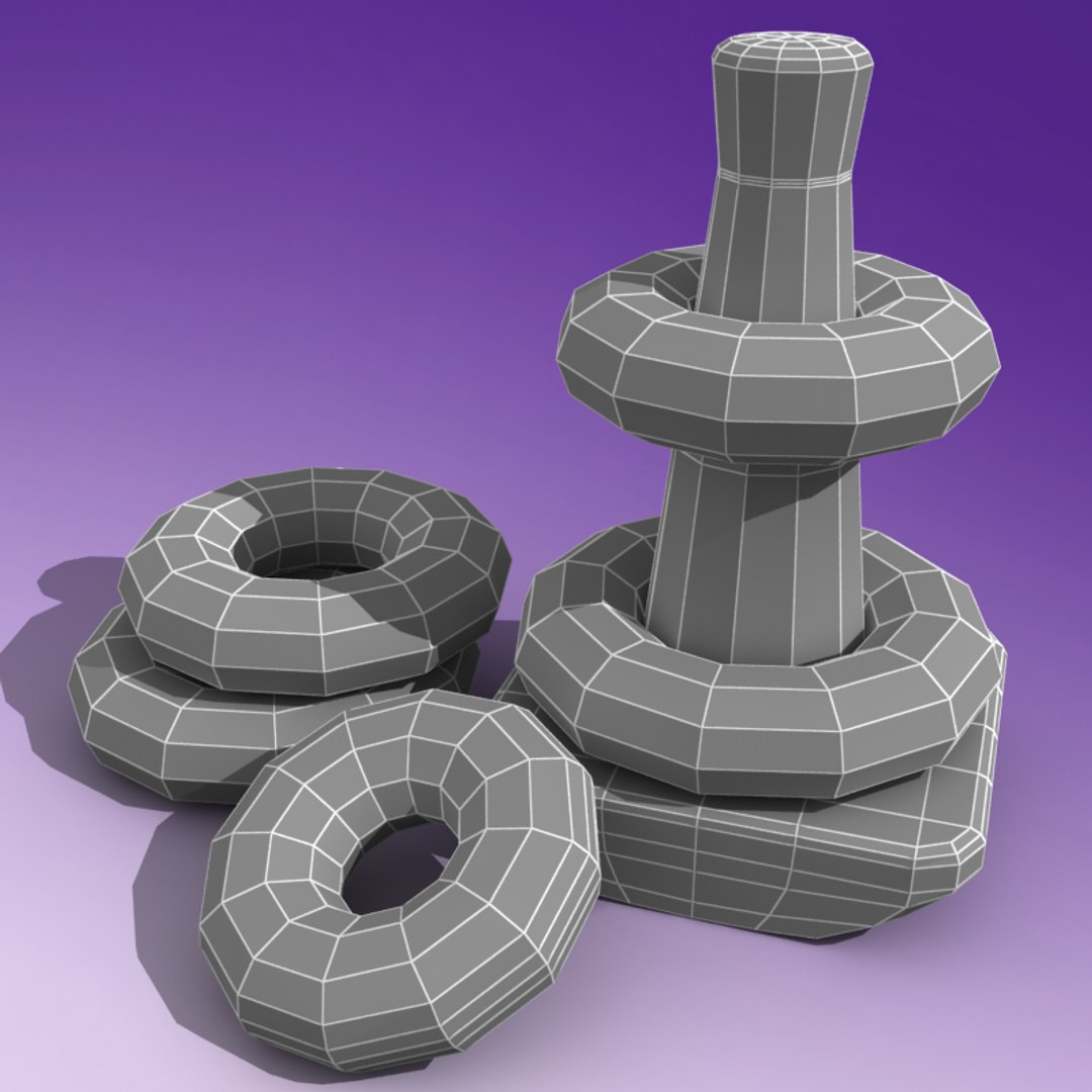 3ds Max Stacking Toy