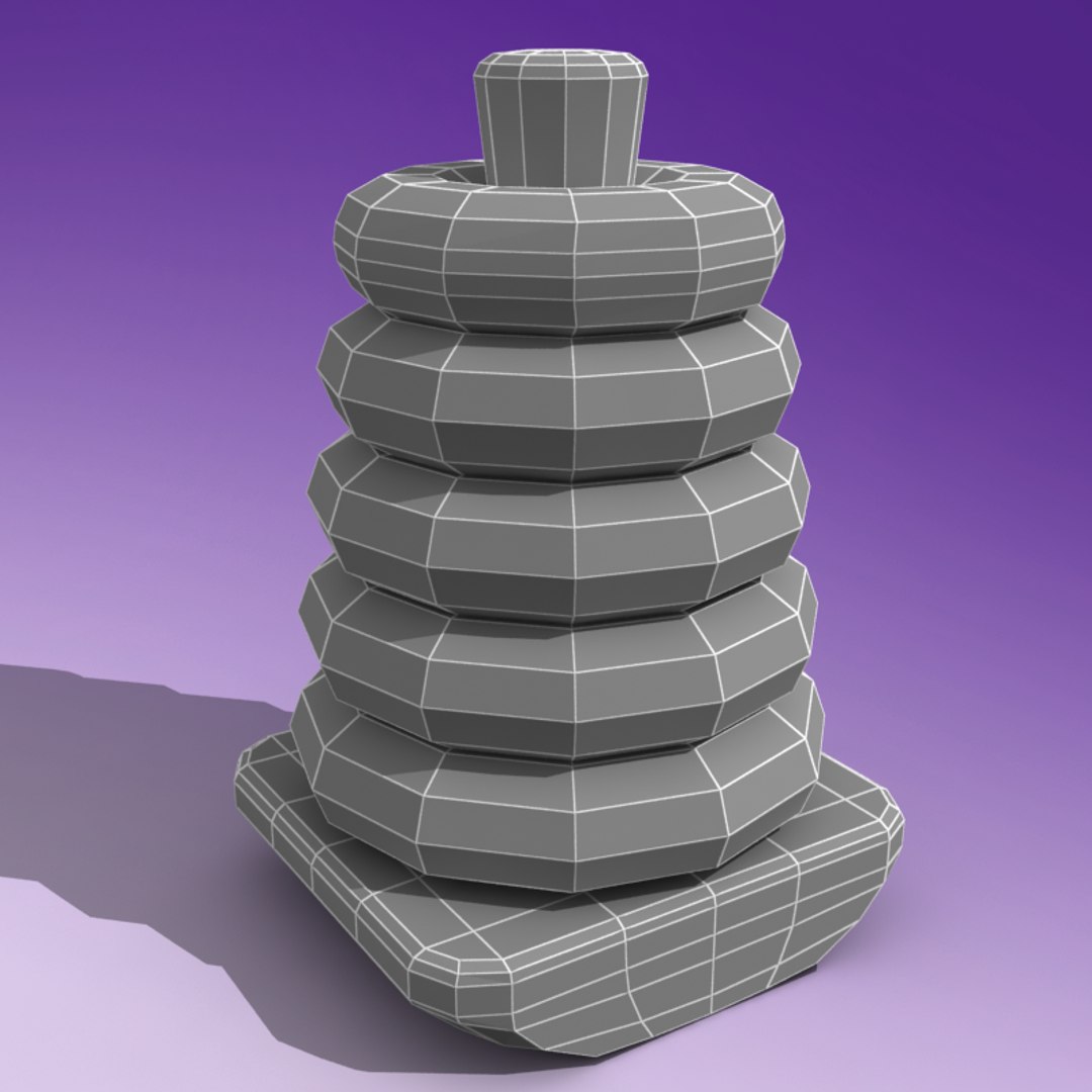 3ds Max Stacking Toy