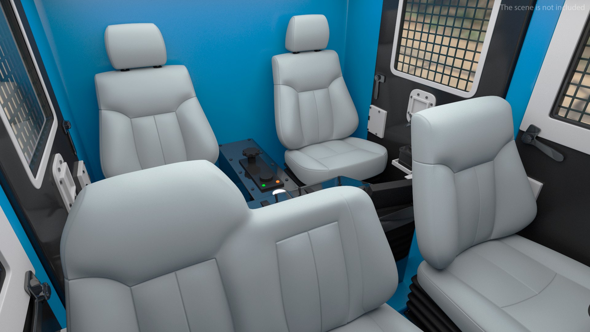 3D Armored Riot Control Vehicle Blue - TurboSquid 1968354