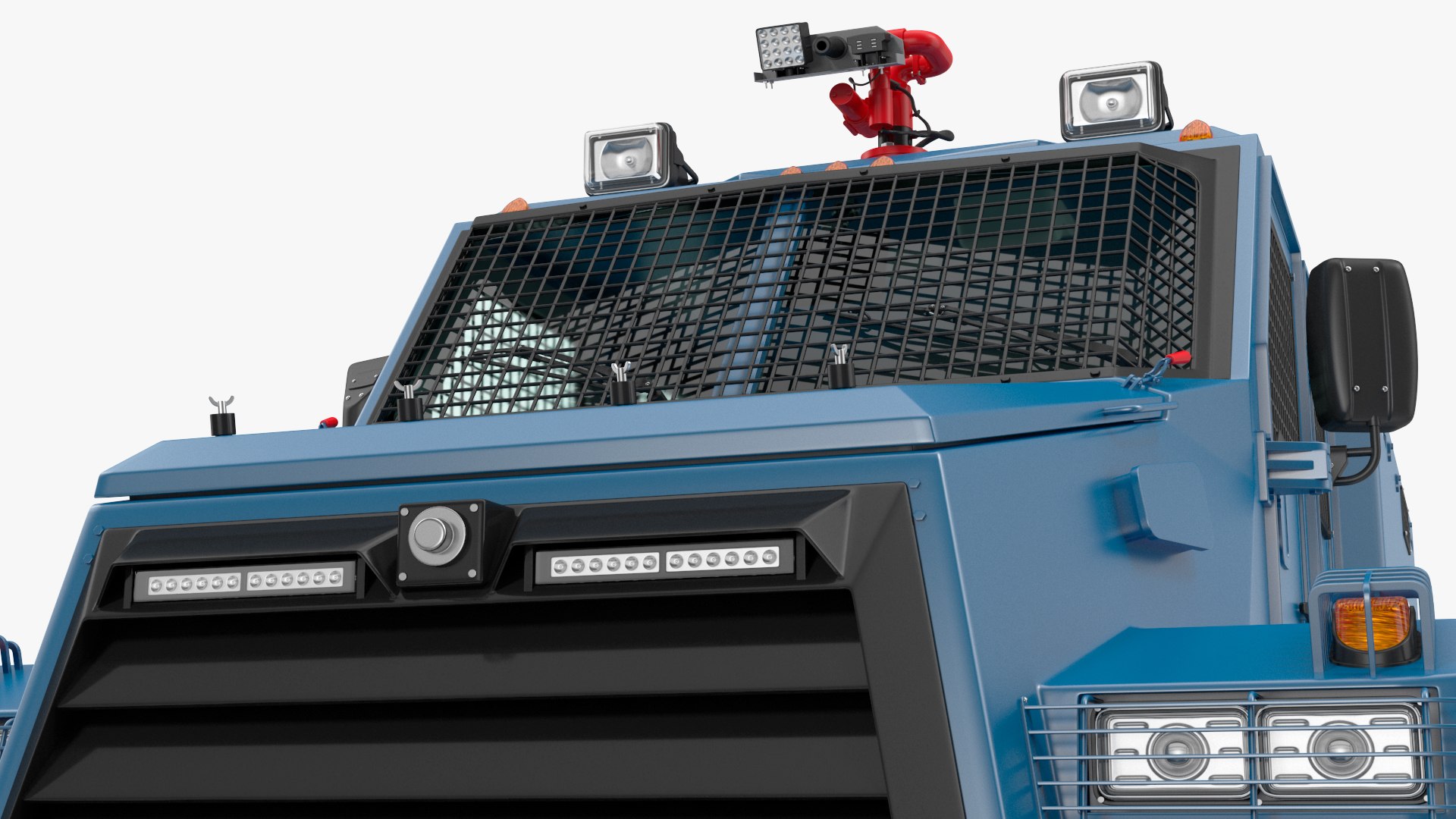 3D Armored Riot Control Vehicle Blue - TurboSquid 1968354