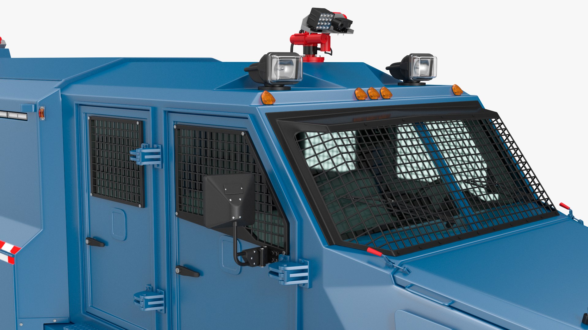 3D Armored Riot Control Vehicle Blue - TurboSquid 1968354
