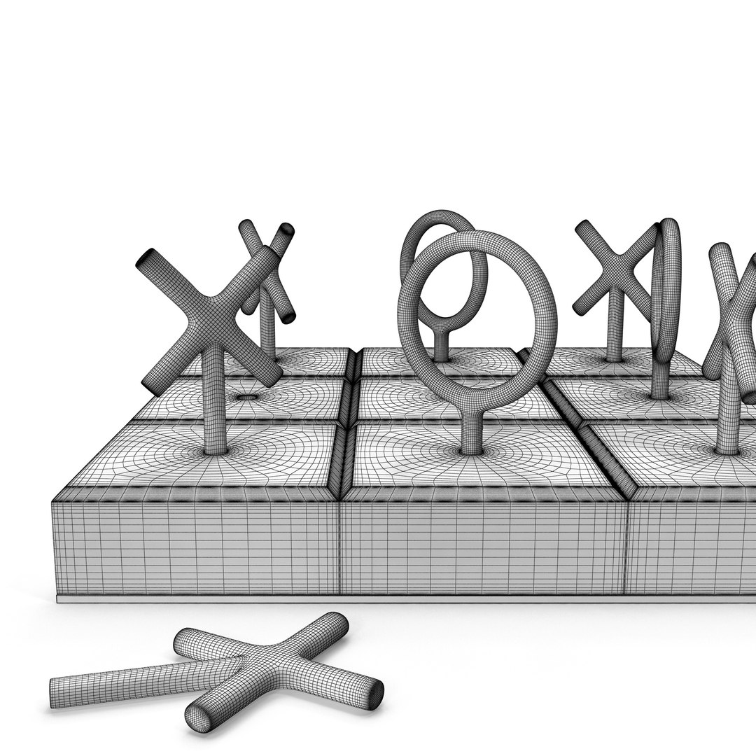 3D Tic Tac Toe - TurboSquid 1230094