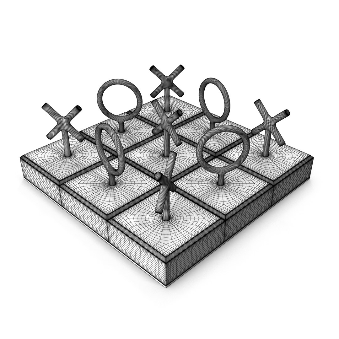 3D Tic Tac Toe - TurboSquid 1230094