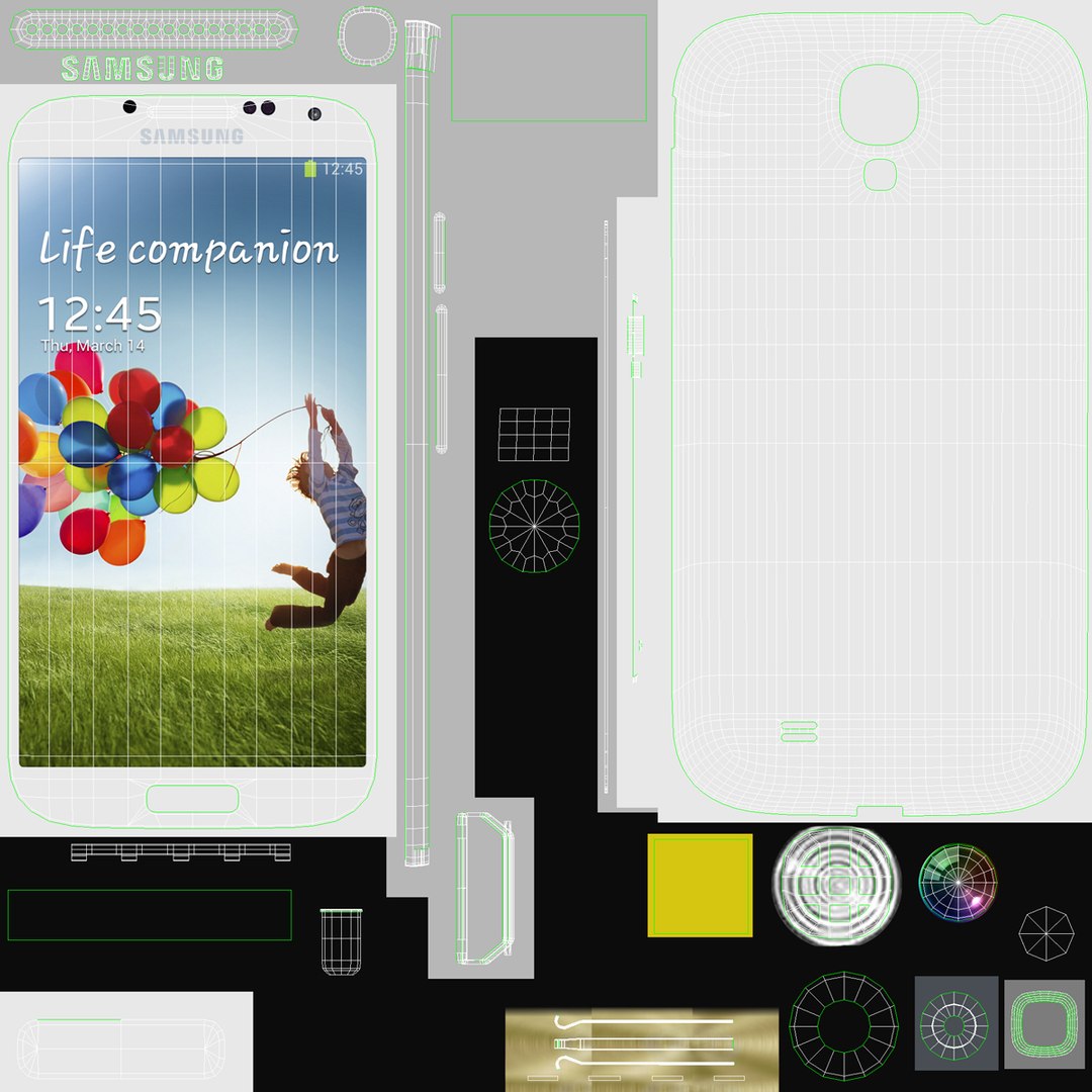 3d model flagship smartphone samsung galaxy