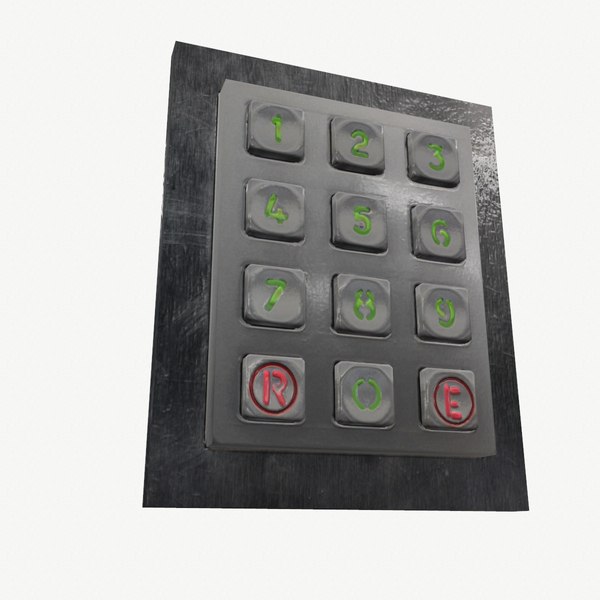 3D device keypad locking model - TurboSquid 1463335