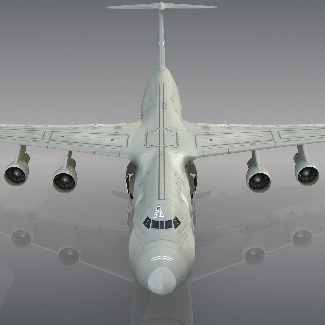 lockheed c-5 galaxy usaf 3d model