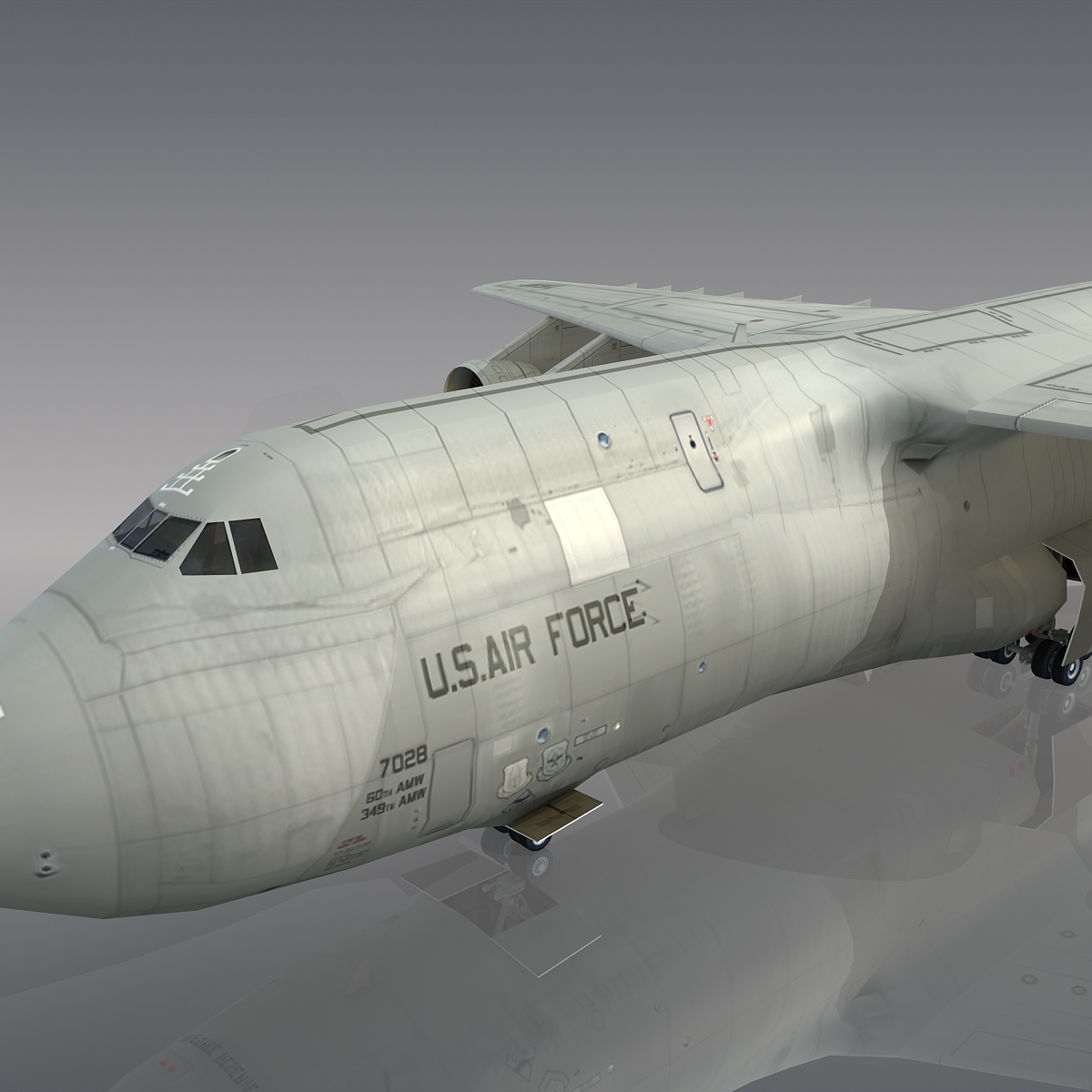 lockheed c-5 galaxy usaf 3d model