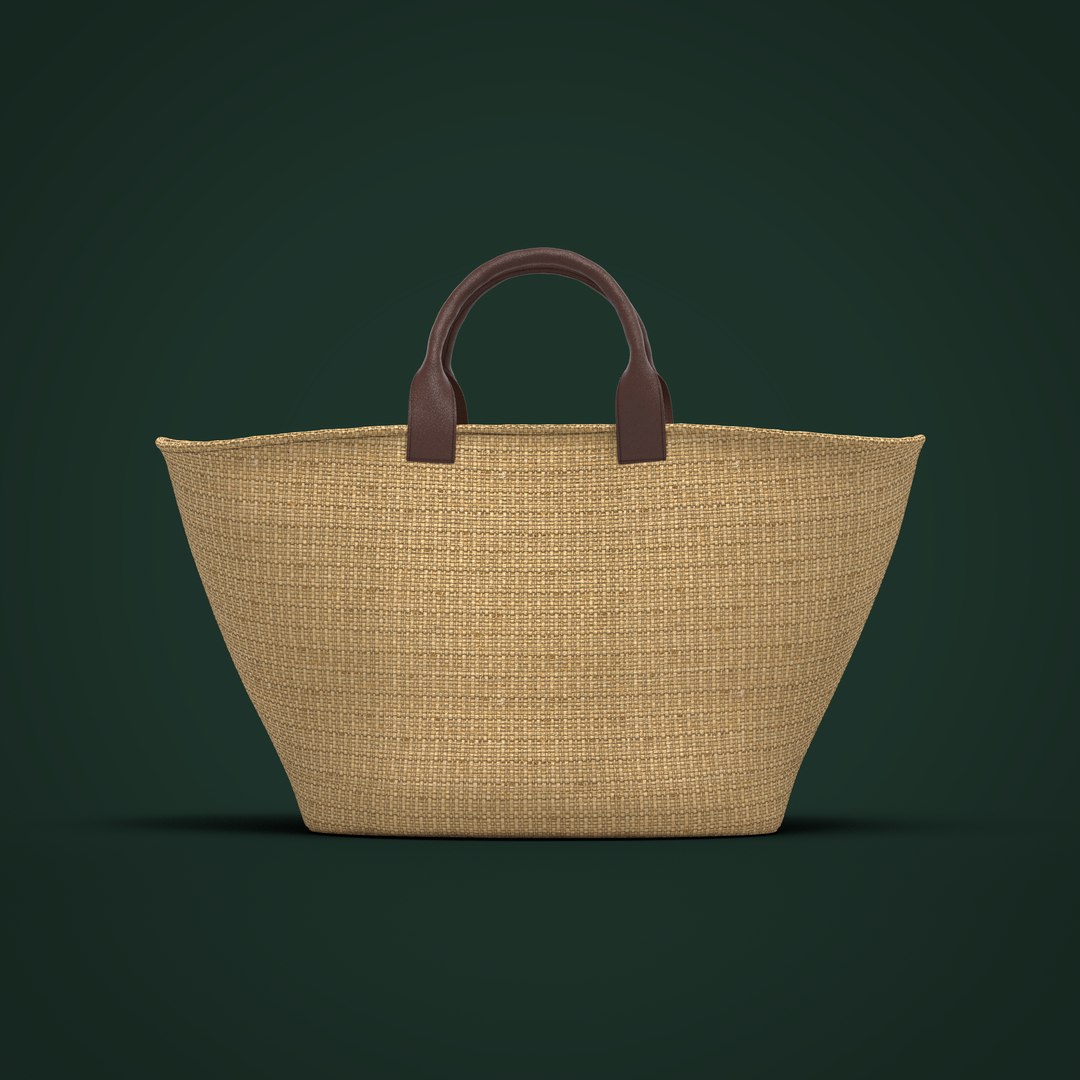 3D Women Handbag Straw Bag Clo3d Marvelous Designer Model - TurboSquid ...