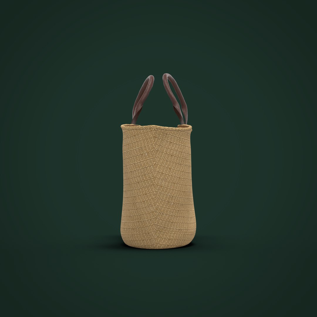 3D Women Handbag Straw Bag Clo3d Marvelous Designer Model - TurboSquid ...