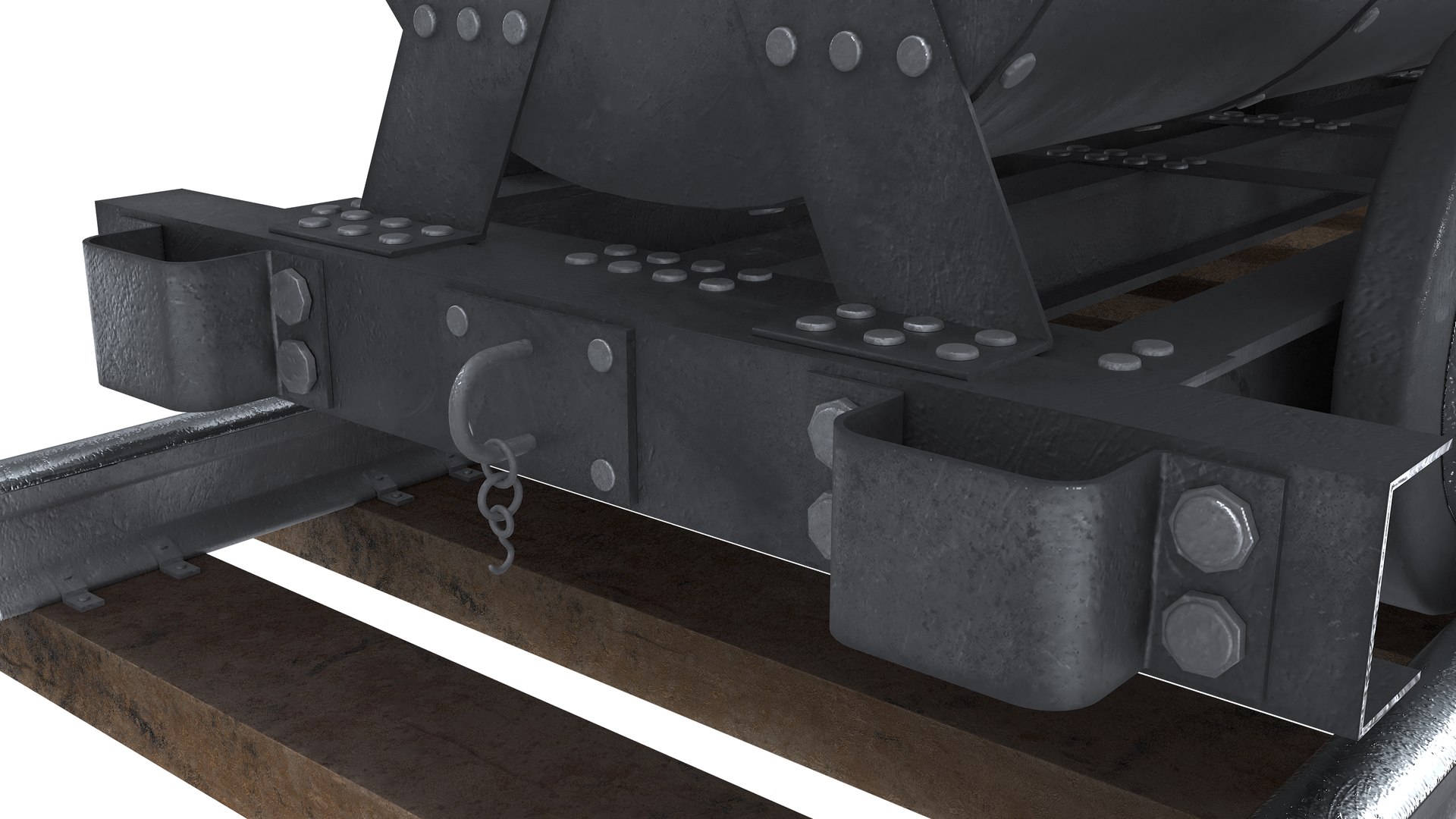3D Mining Locomotive With Minecart On Railway Section - TurboSquid 2327987