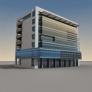 modern building 3d model