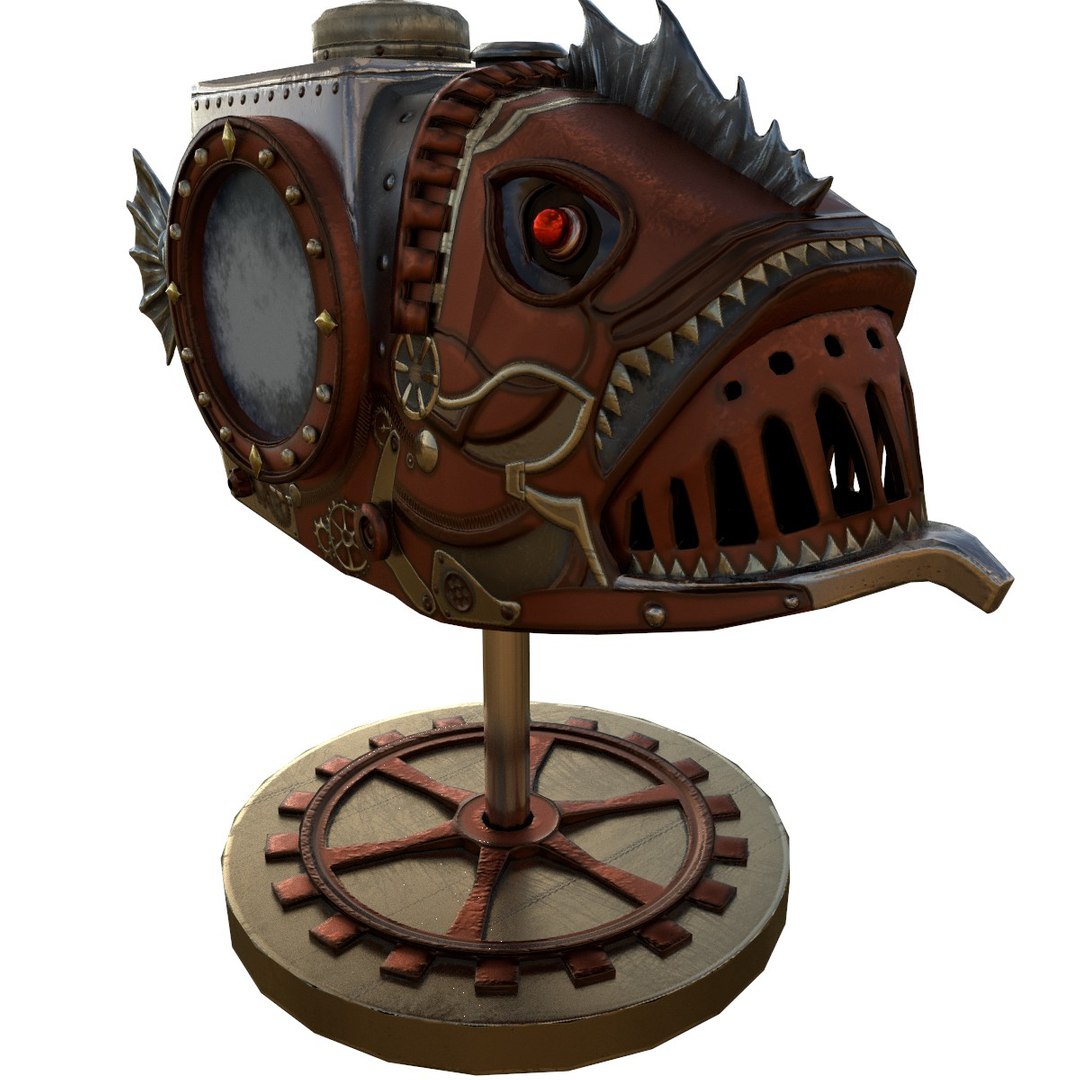 3D Fish Steampunk Pbr - TurboSquid 1278043