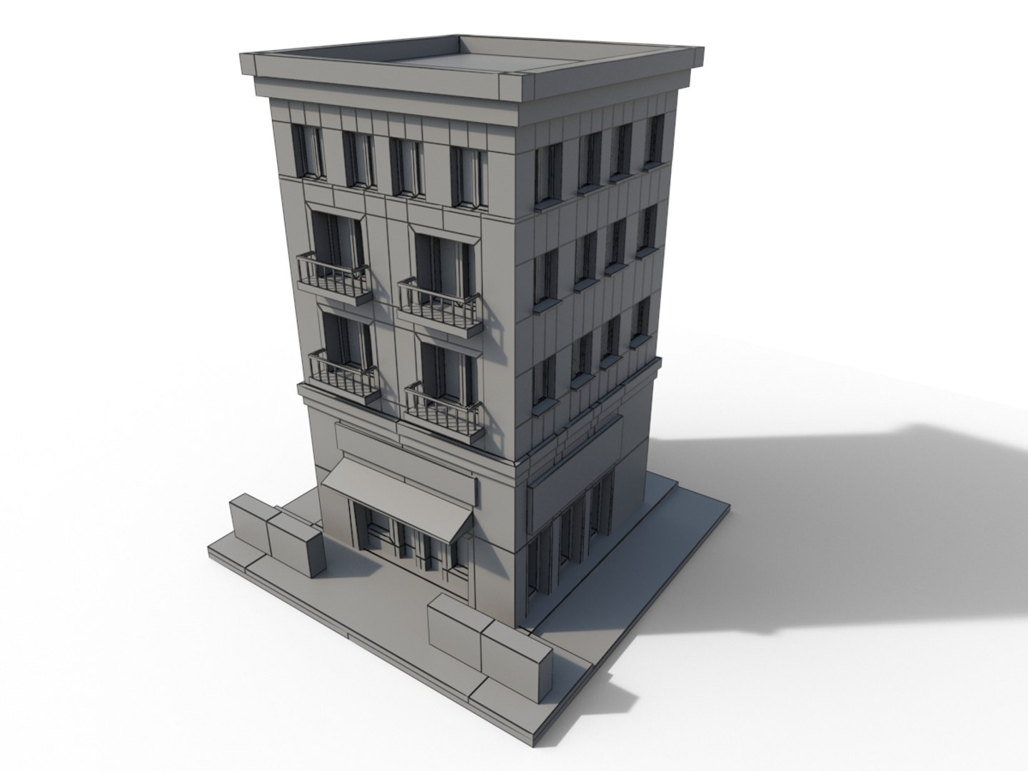 3D Cartoon Building - TurboSquid 1214015