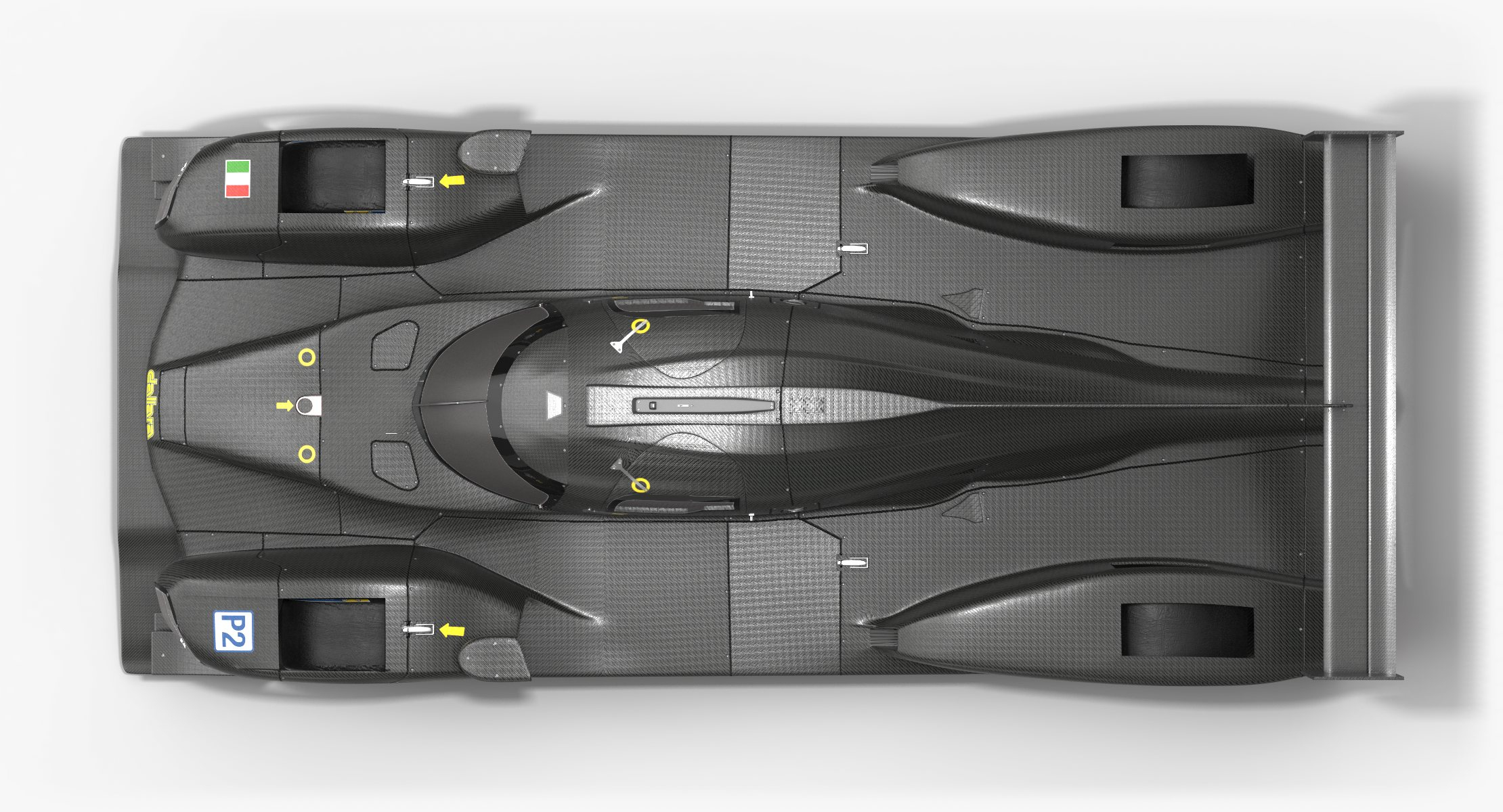 Dallara P217 WEC LMP2 Season 2020 3D model - TurboSquid 1750761