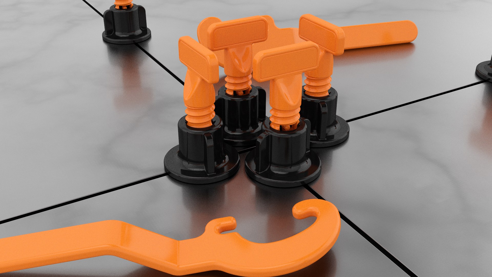 Tile Leveling Or Alignment System Tool 3D Model - TurboSquid 2141344