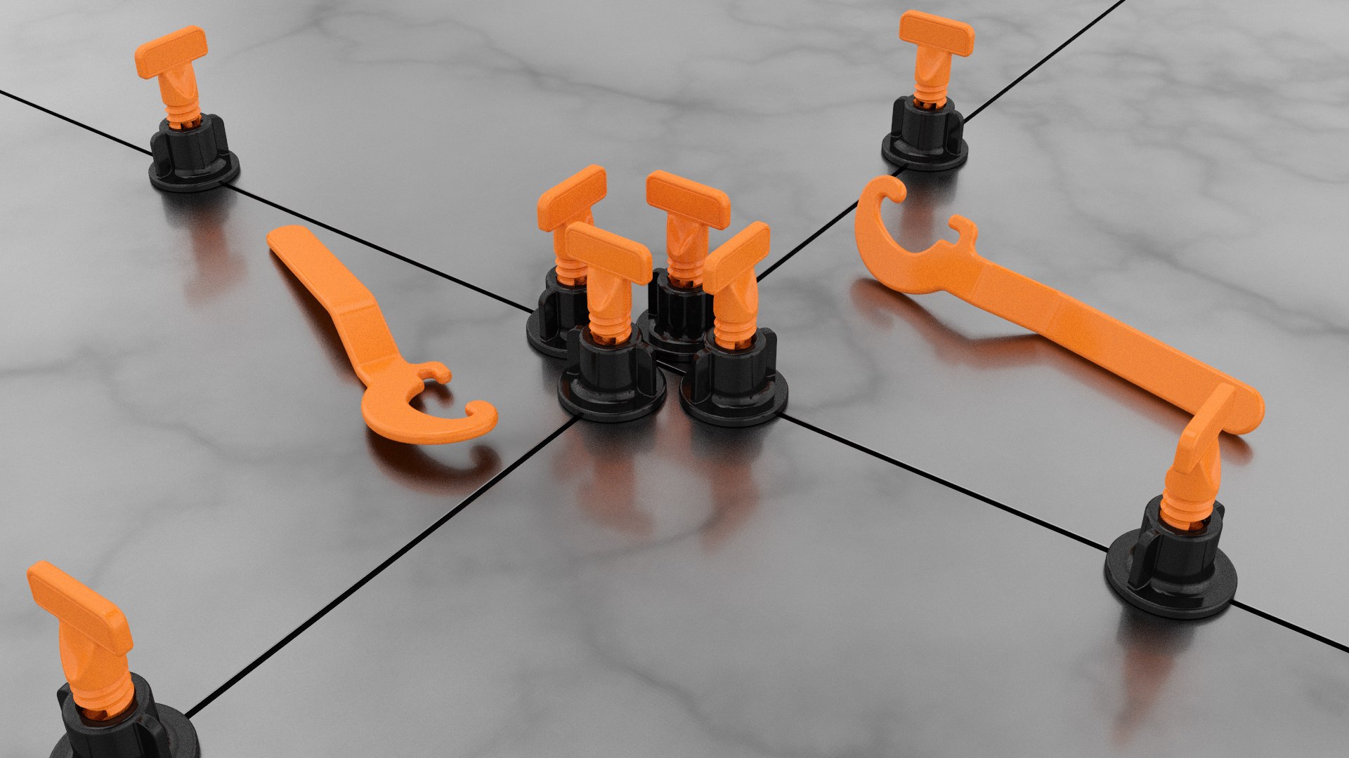Tile Leveling Or Alignment System Tool 3D Model - TurboSquid 2141344