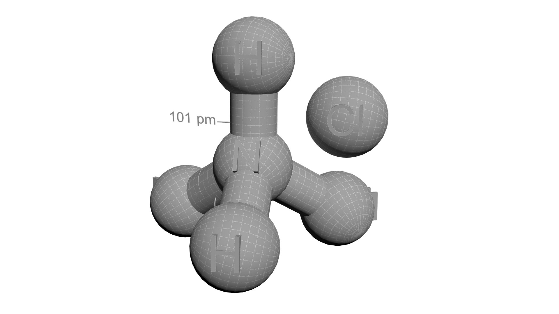 Nh4cl Ammonium Chloride Model - TurboSquid 1421877