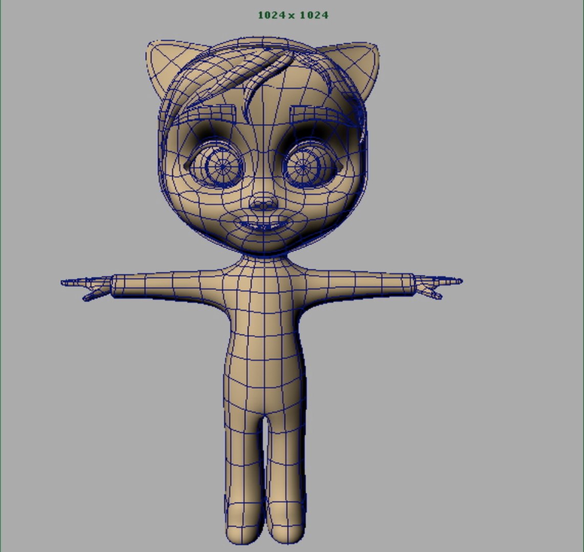 Maya Girl Character