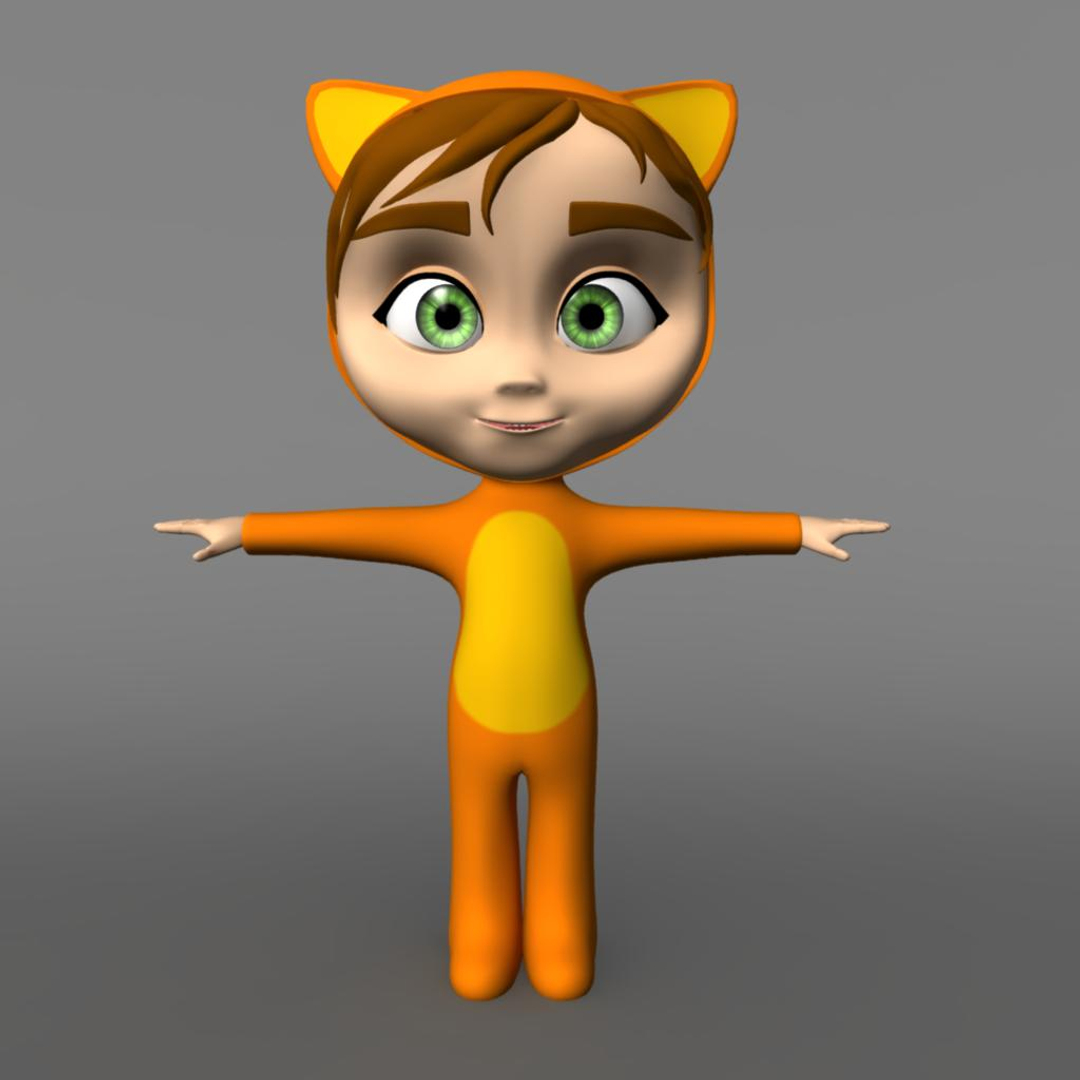 Maya Girl Character