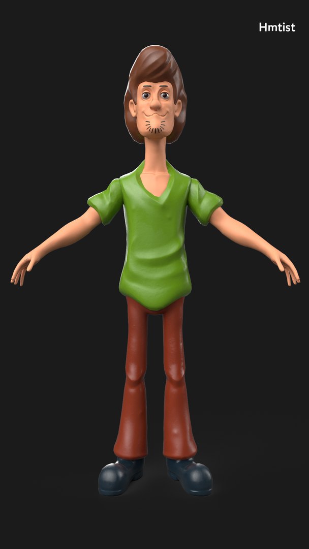 3d Scooby Doo Game Rigged Character Shaggy 3D Model - TurboSquid 2277964