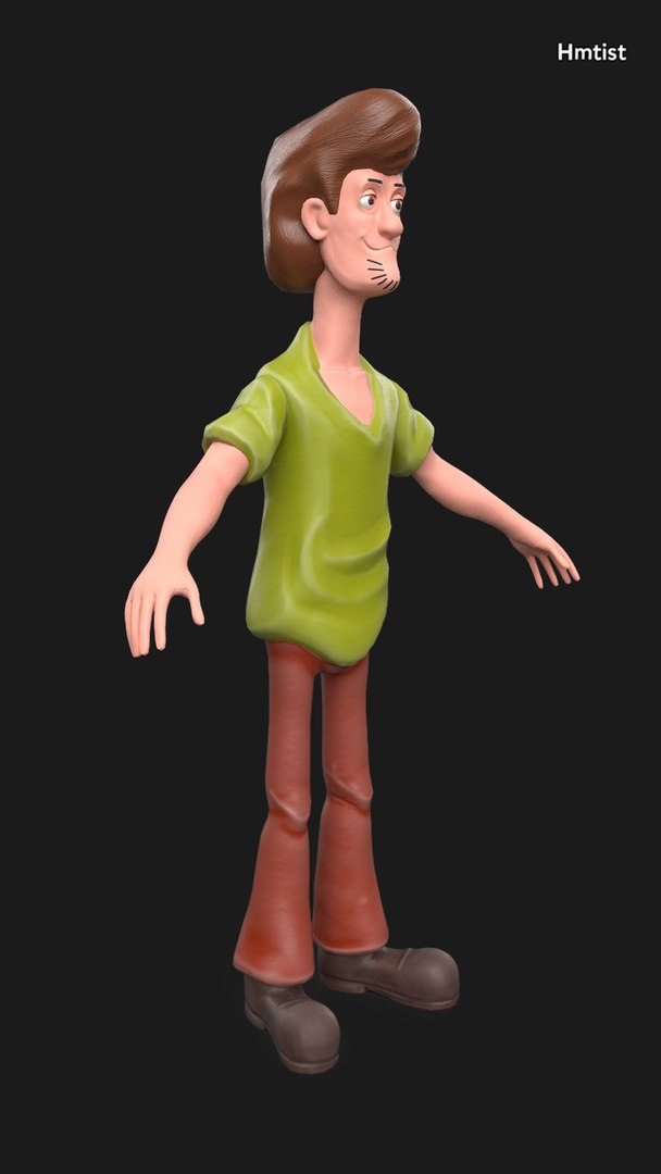 3d Scooby Doo Game Rigged Character Shaggy 3D Model - TurboSquid 2277964