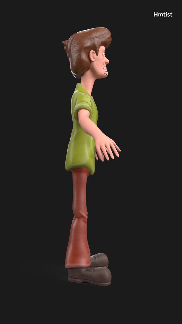 3d Scooby Doo Game Rigged Character Shaggy 3D Model - TurboSquid 2277964