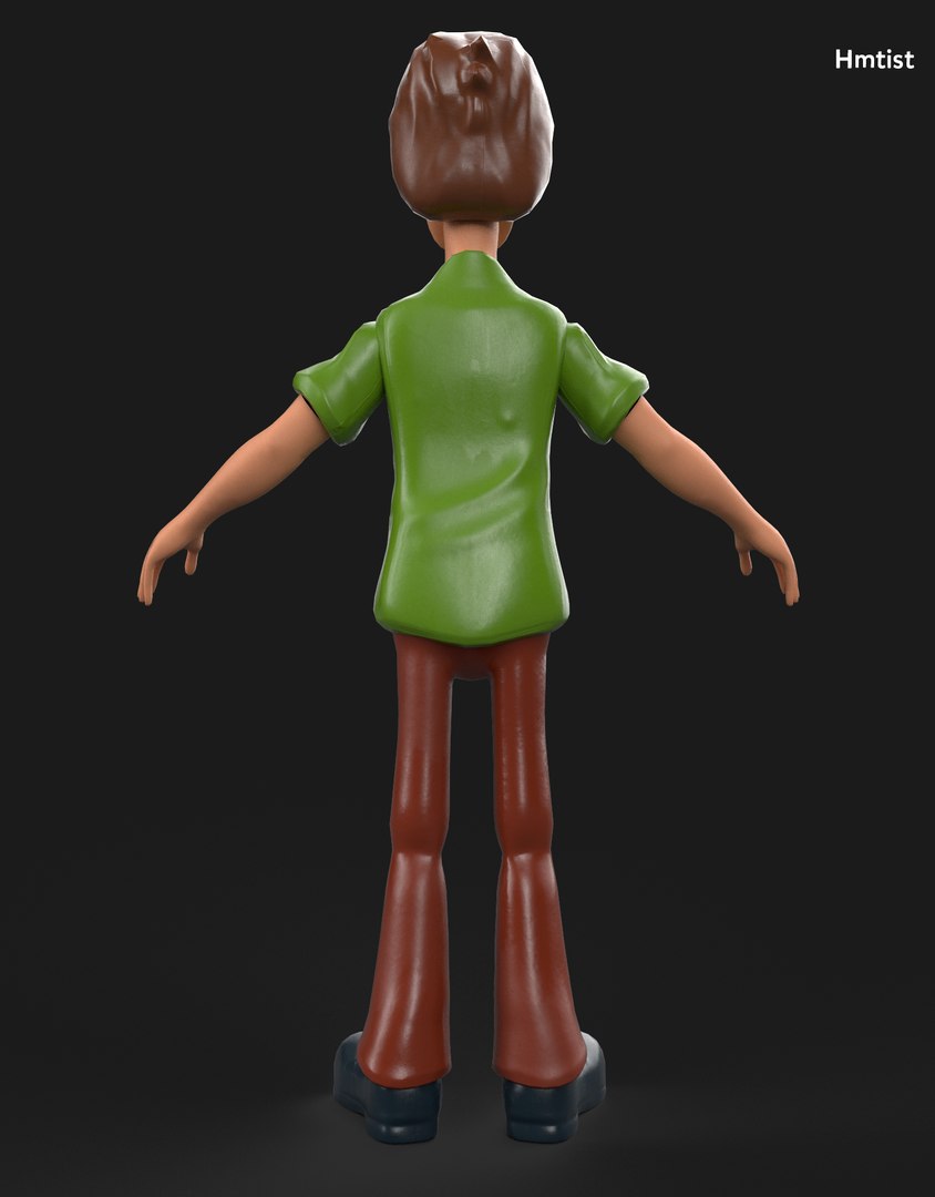 3d Scooby Doo Game Rigged Character Shaggy 3D Model - TurboSquid 2277964