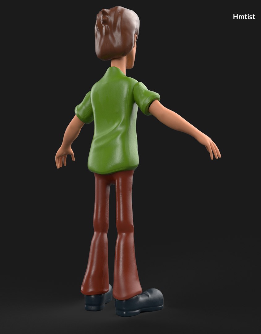 3d Scooby Doo Game Rigged Character Shaggy 3D Model - TurboSquid 2277964