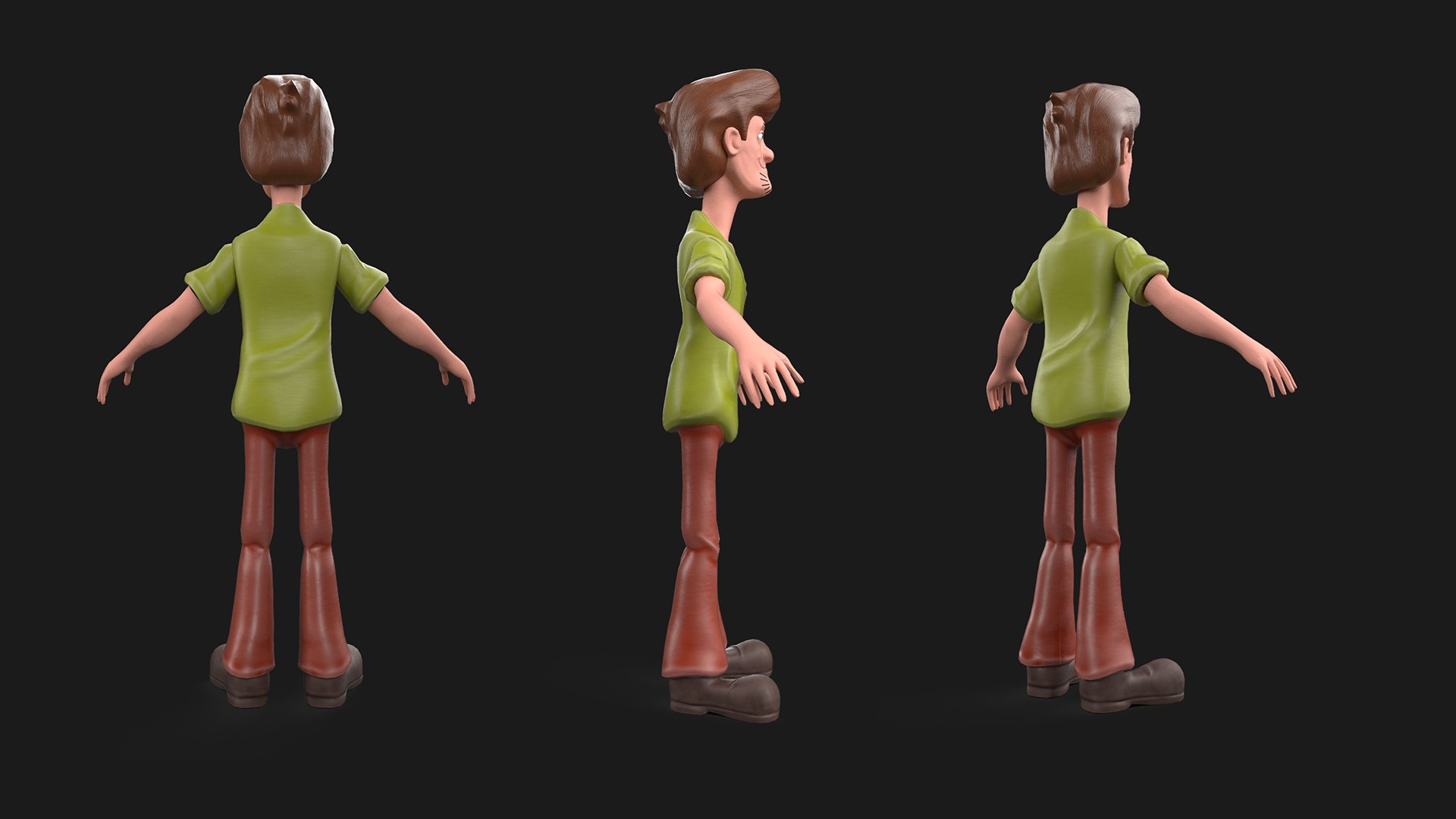 3d Scooby Doo Game Rigged Character Shaggy 3D Model - TurboSquid 2277964