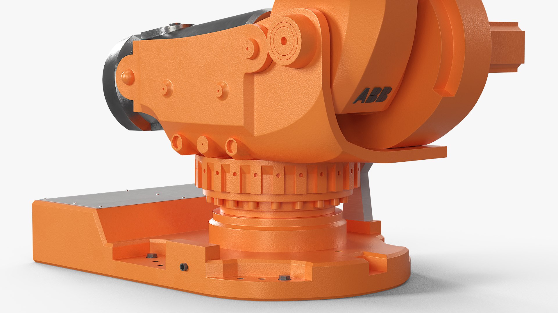 3D ABB 7600 Industrial Robot With Drilling Tool Orange Model ...